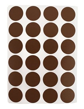3/4″ Dark Brown Color Coding Dot Labels on Sheets | Permanent Adhesive ...